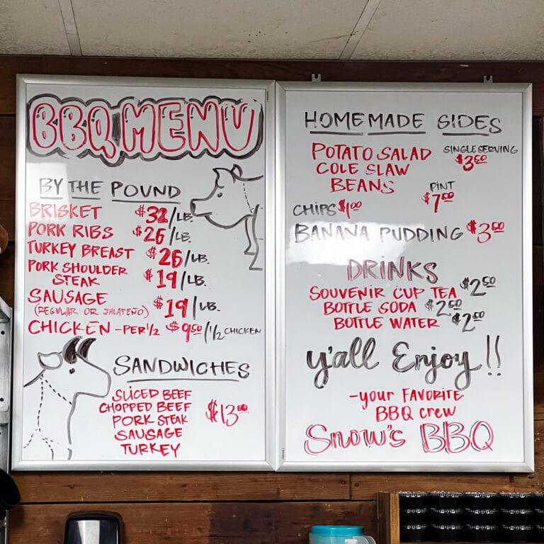 Snow’s BBQ: Brisket for Breakfast in the Heart of Texas