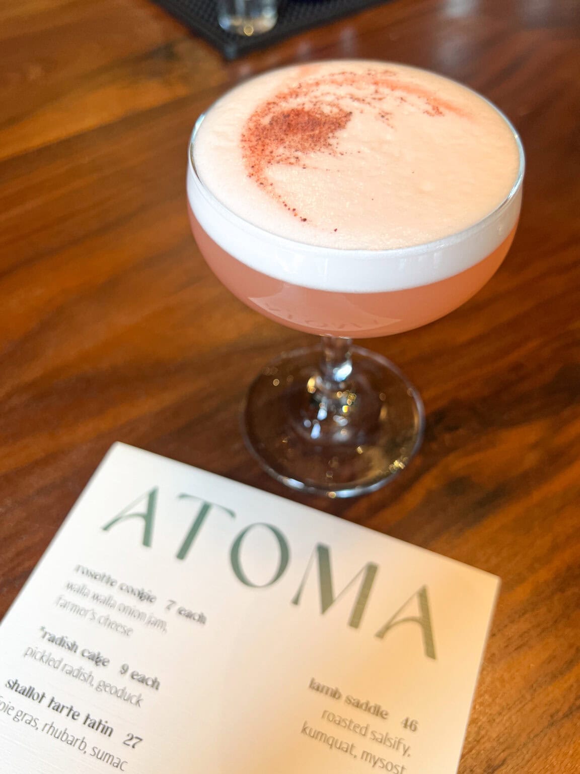 Dining at Atoma, Seattle's Acclaimed Restaurant